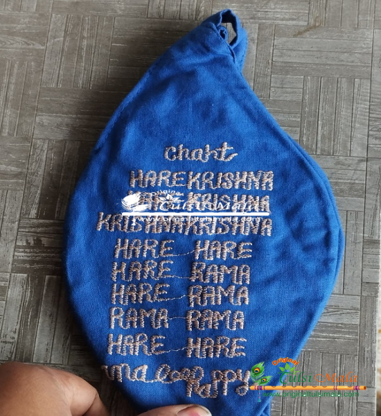 ORIGINAL TULSI MALA - Shri Krishna Japa Bag - Embroidery