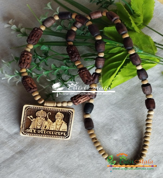 ORIGINAL TULSI MALA - Shri SitaRam Pure Tulsi Locket Mala with ...
